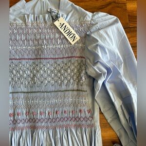 Andion | Tops | Nwt Andion Spain Womens Bespoke Hand Smocked Melissa ...